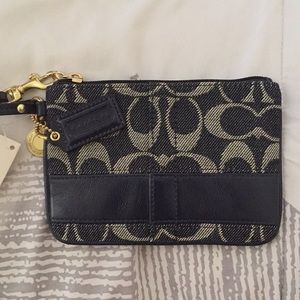 Coach | Bags | Coach Stripe Wristlet Wallet | Poshmark